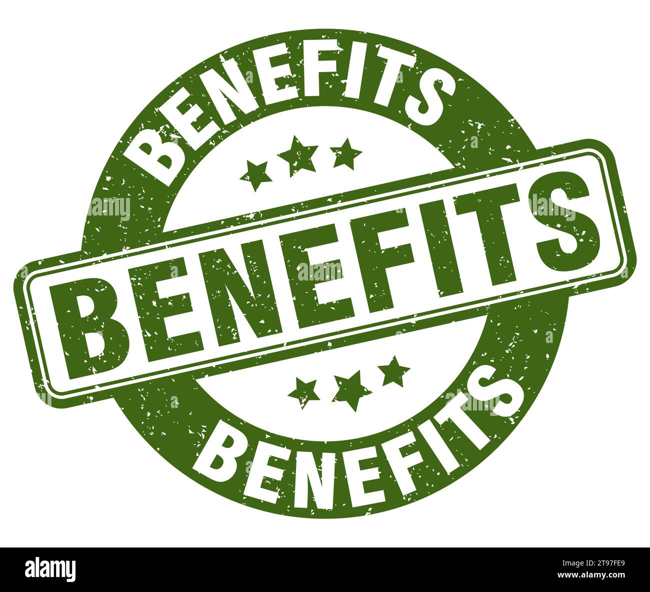 benefits stamp. benefits sign. round grunge label Stock Vector Image ...