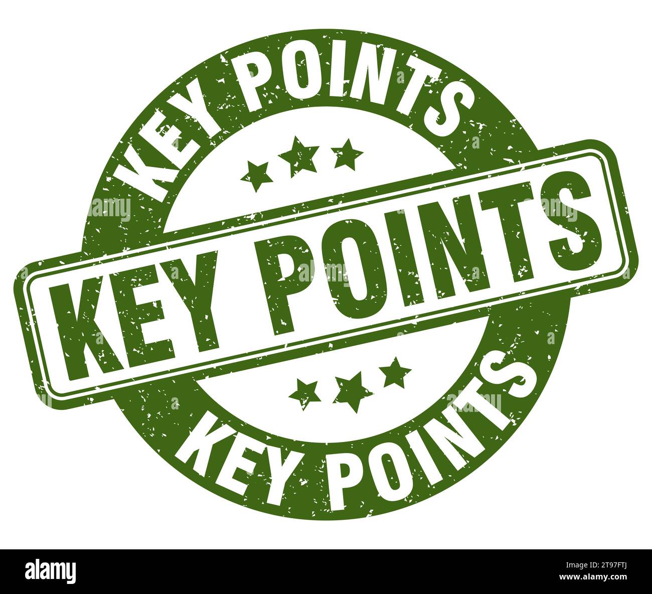 key points stamp. key points sign. round grunge label Stock Vector ...