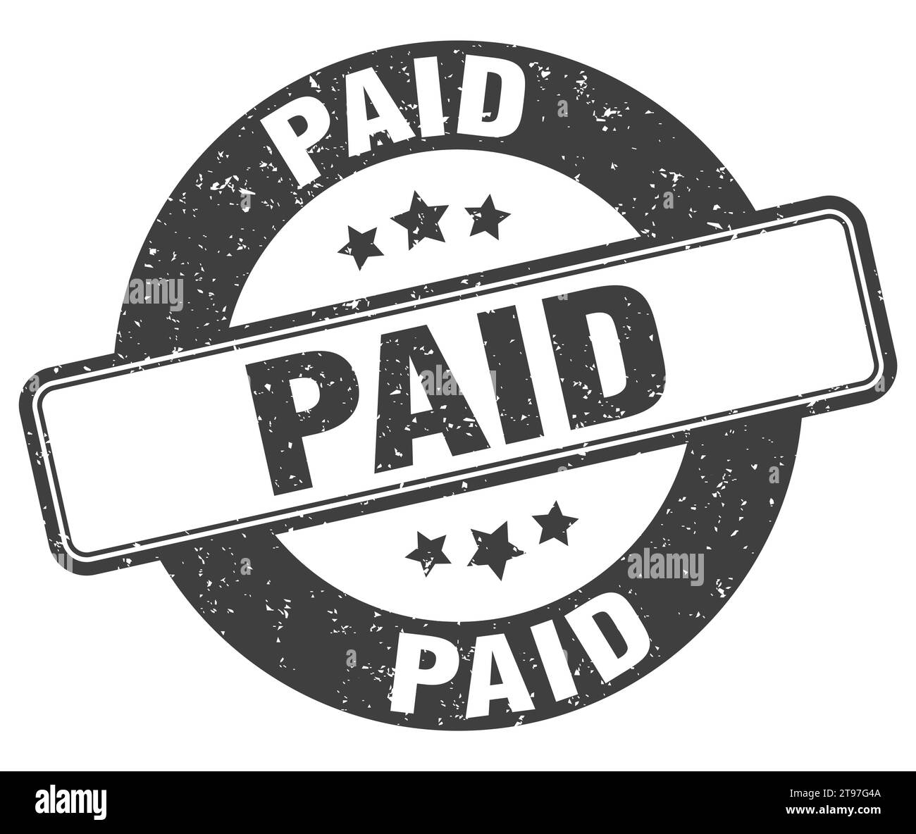 paid stamp. paid sign. round grunge label Stock Vector Image & Art - Alamy