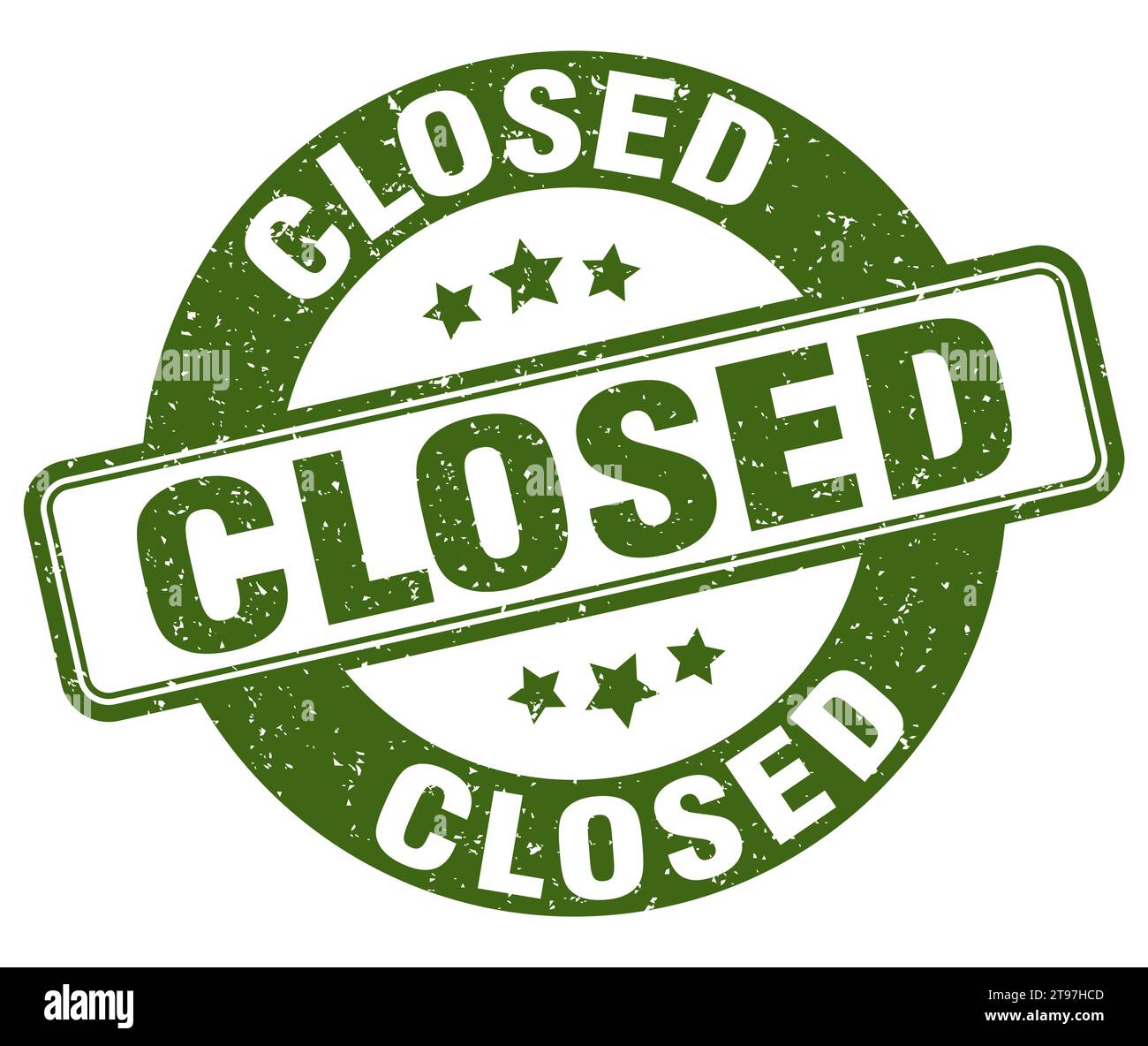 closed stamp. closed sign. round grunge label Stock Vector Image & Art ...