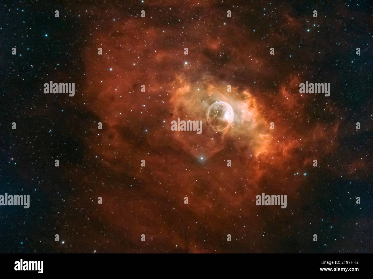 Bubble Nebula in constellation Cassiopeia Stock Photo - Alamy