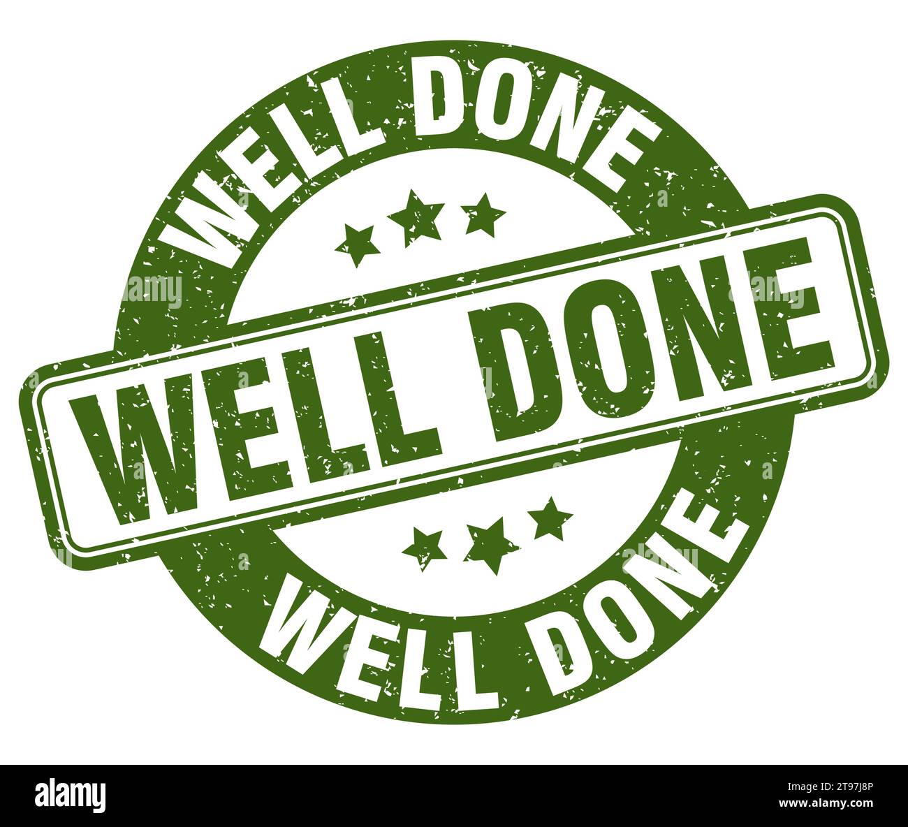 well done stamp. well done sign. round grunge label Stock Vector Image ...