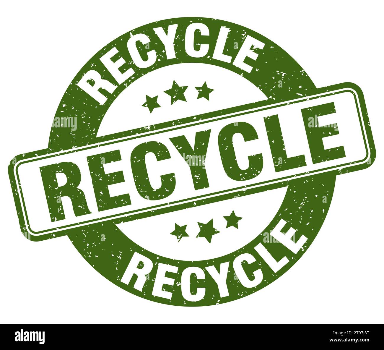 recycle stamp. recycle sign. round grunge label Stock Vector Image ...