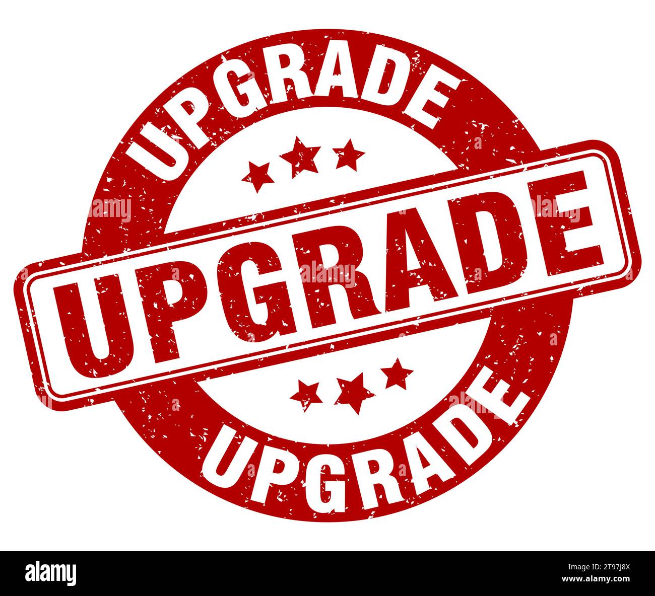 upgrade stamp. upgrade sign. round grunge label Stock Vector Image ...