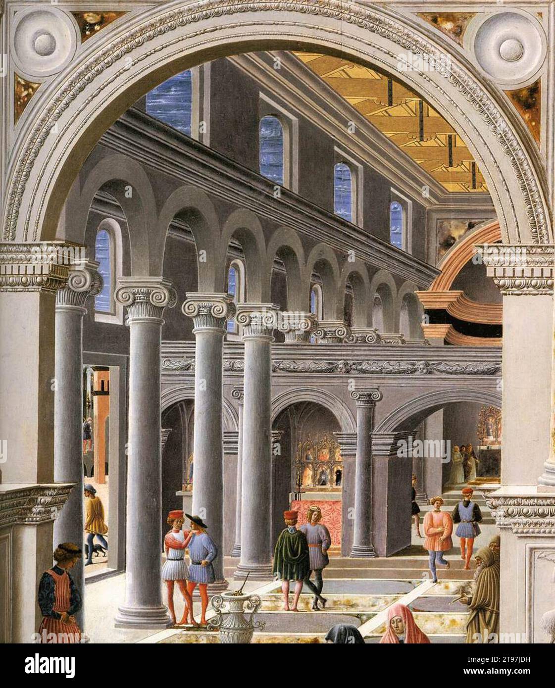 The Presentation of the Virgin in the Temple (detail) 1467 by Fra ...