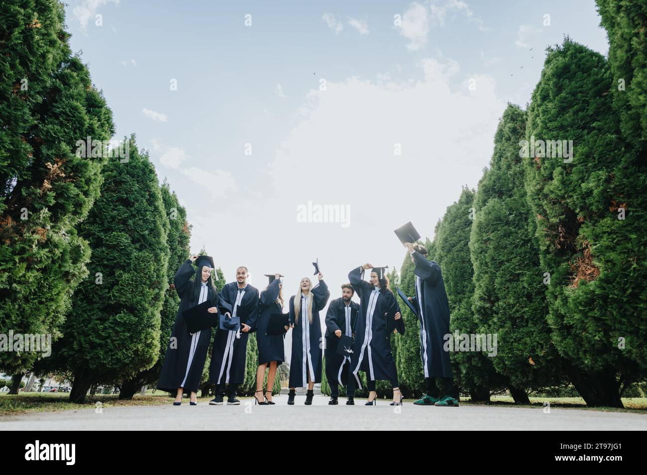 Achieved goals and milestones as graduates celebrate their university ...