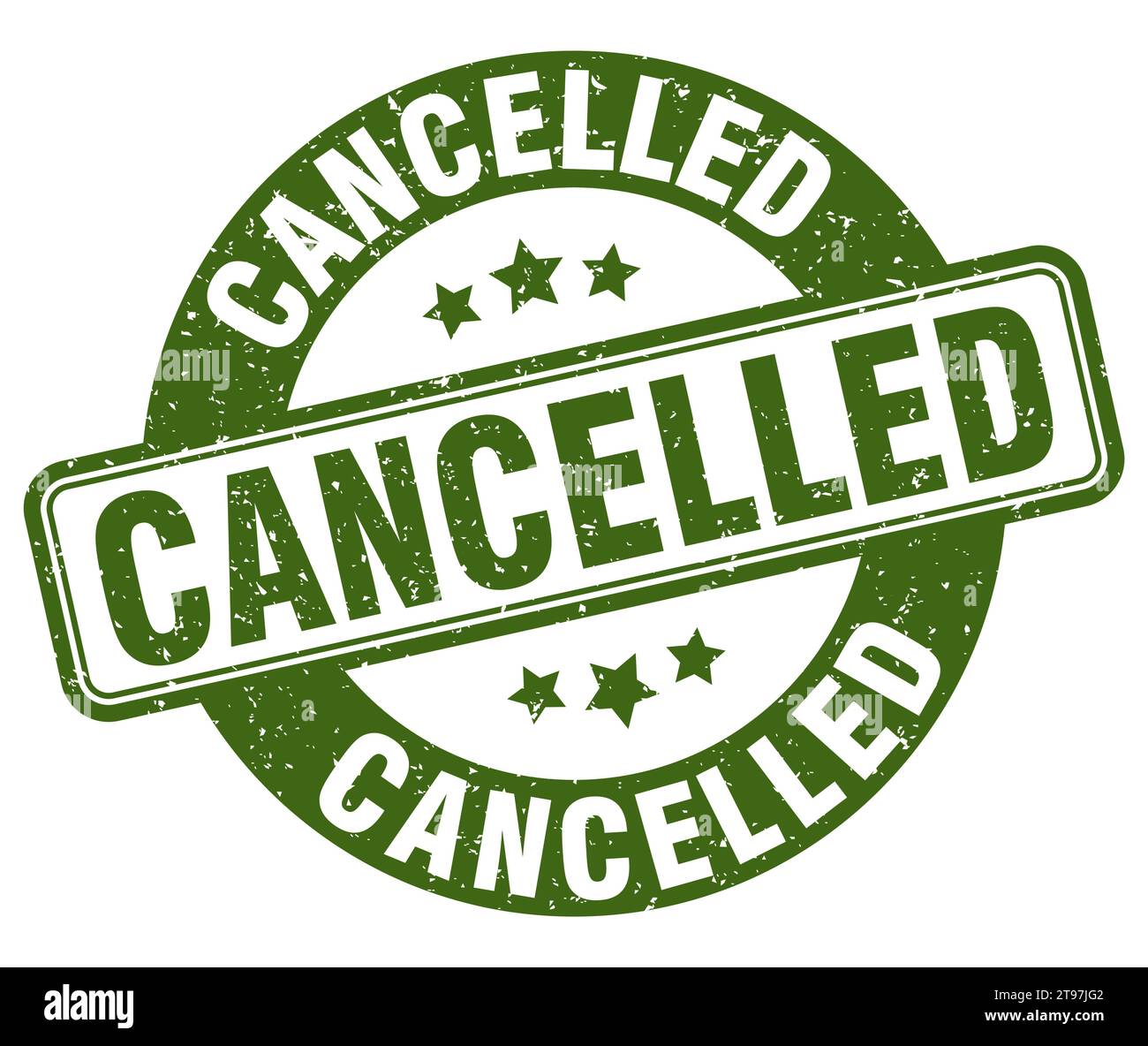 cancelled stamp. cancelled sign. round grunge label Stock Vector Image ...