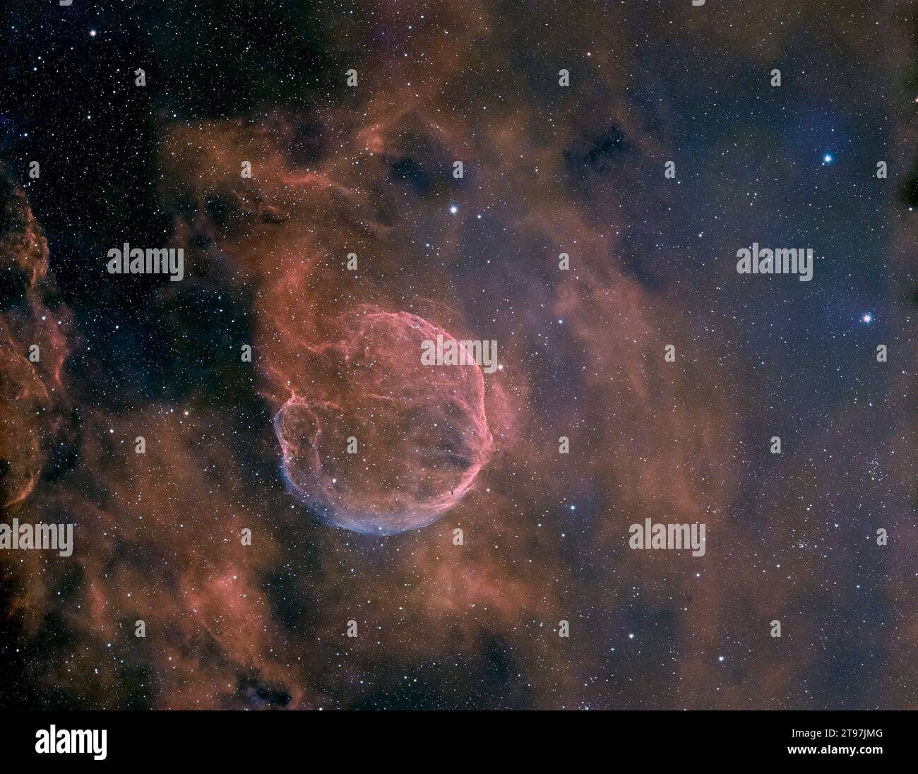 View of Abell 85 supernova remnant in constellation Cassiopeia Stock ...