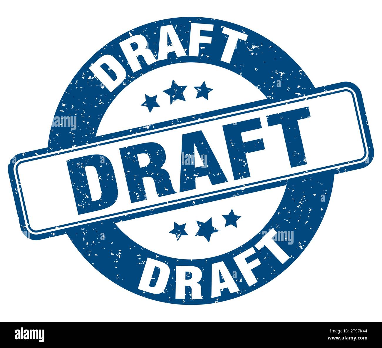 draft stamp. draft sign. round grunge label Stock Vector Image & Art ...