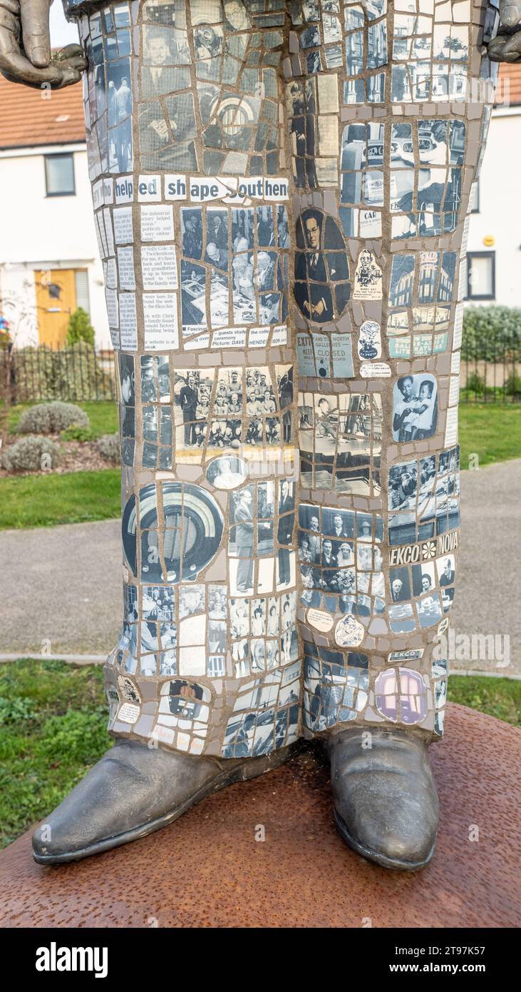 Sculpture of Eric Kirkham Cole by Anne Schwegmann-Fisher on site of old ...