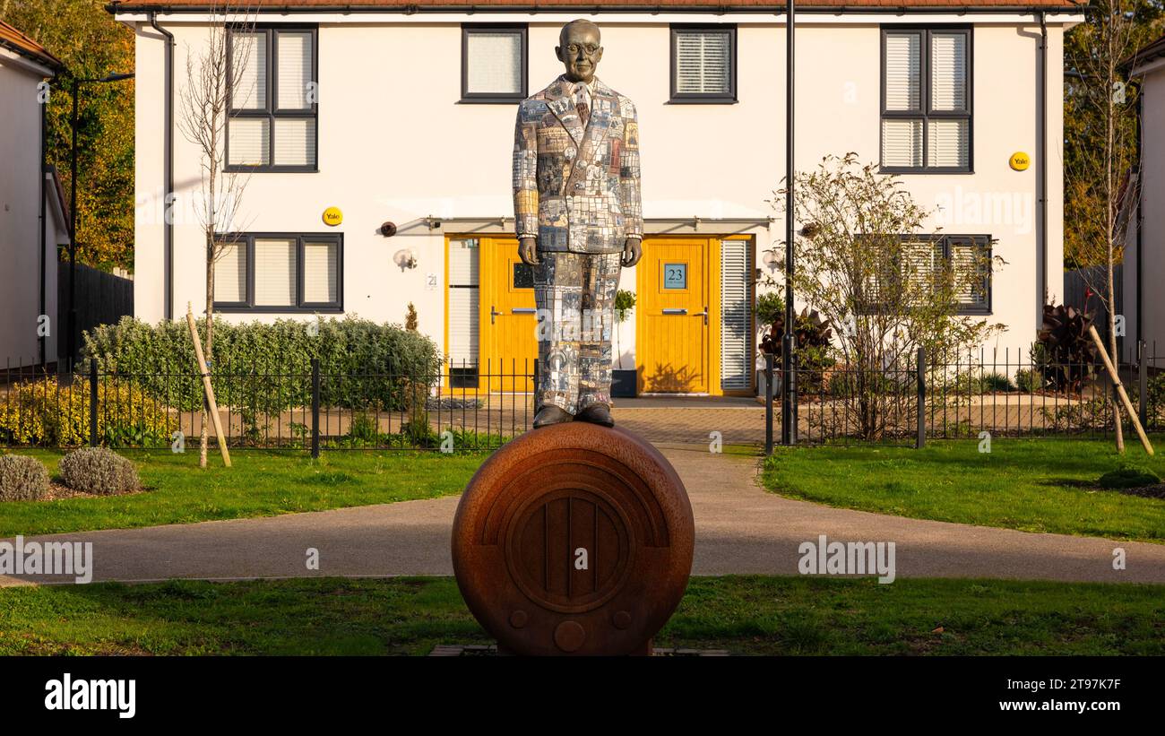 Sculpture of Eric Kirkham Cole by Anne Schwegmann-Fisher on site of old ...