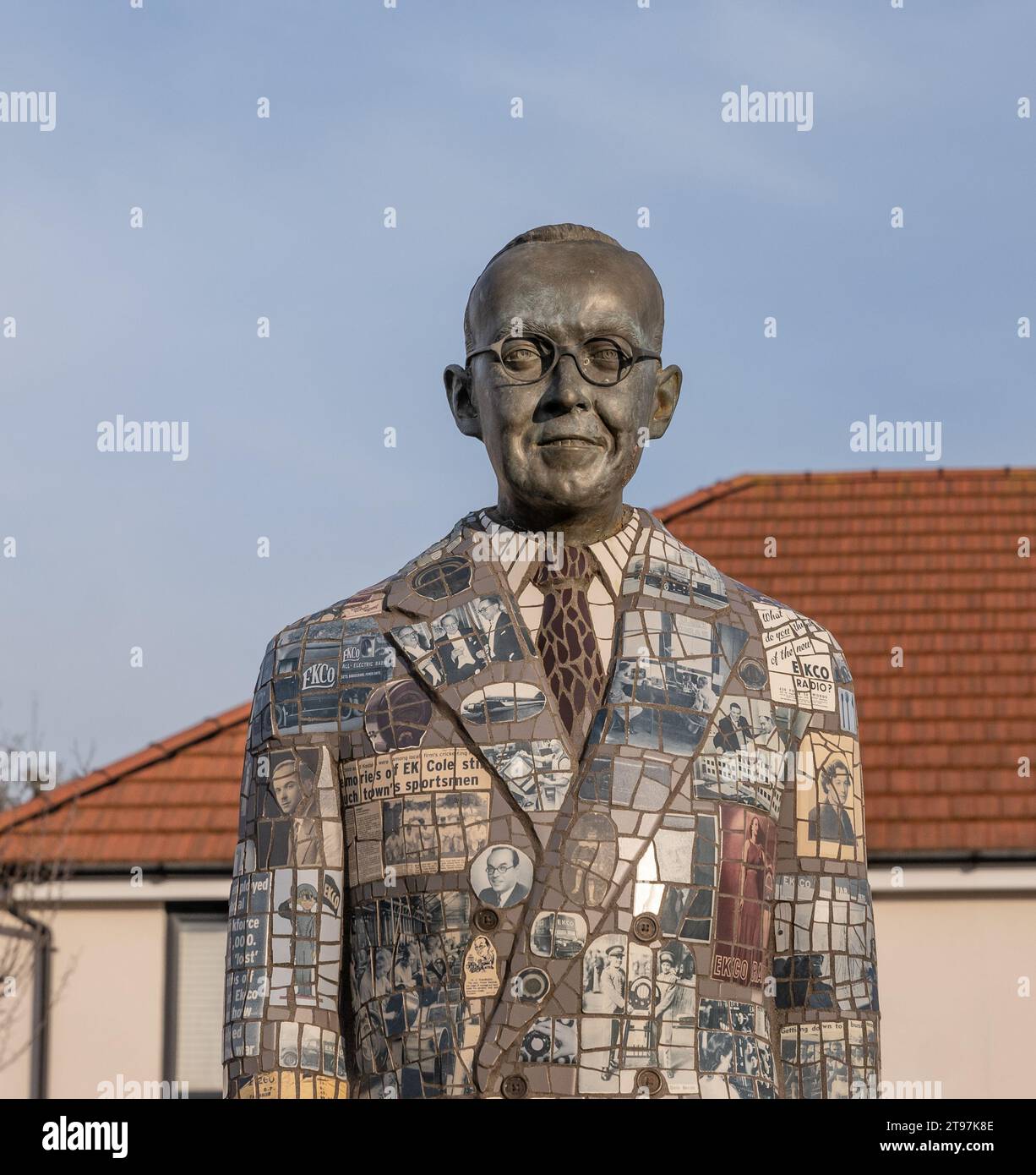 Sculpture of Eric Kirkham Cole by Anne Schwegmann-Fisher on site of old ...
