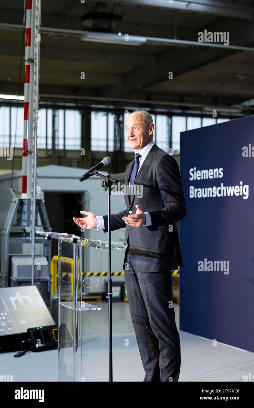 Brunswick, Germany. 23rd Nov, 2023. Roland Busch, CEO of "Siemens AG ...