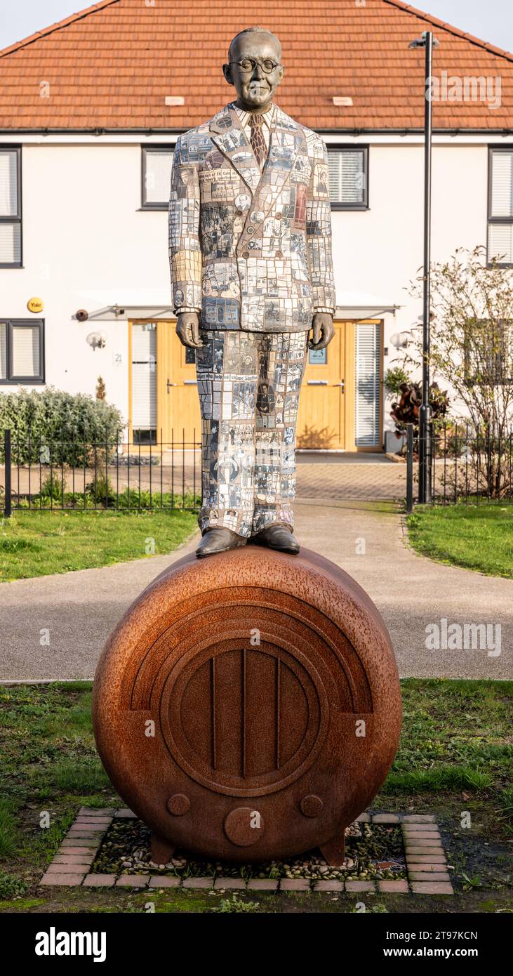 Sculpture of Eric Kirkham Cole by Anne Schwegmann-Fisher on site of old ...