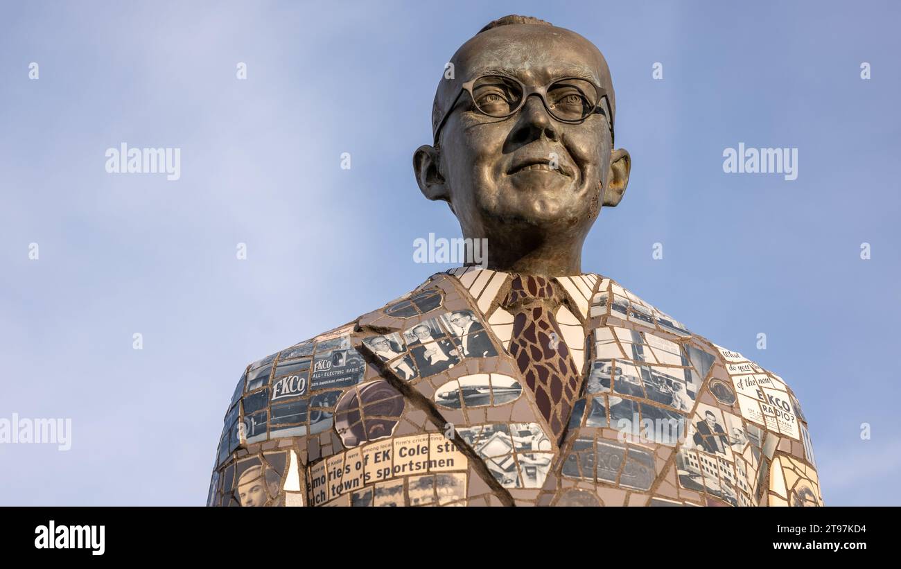 Sculpture of Eric Kirkham Cole by Anne Schwegmann-Fisher on site of old ...