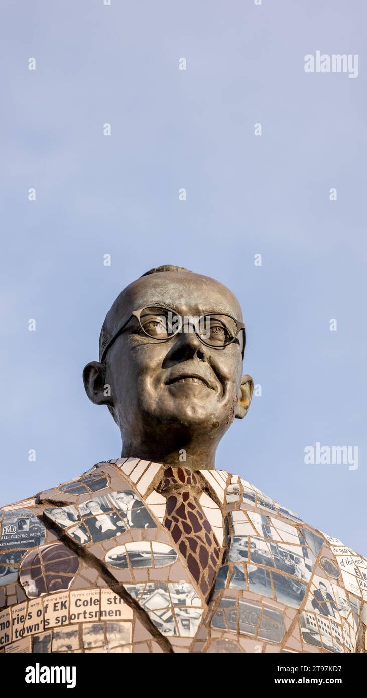 Sculpture of Eric Kirkham Cole by Anne Schwegmann-Fisher on site of old ...