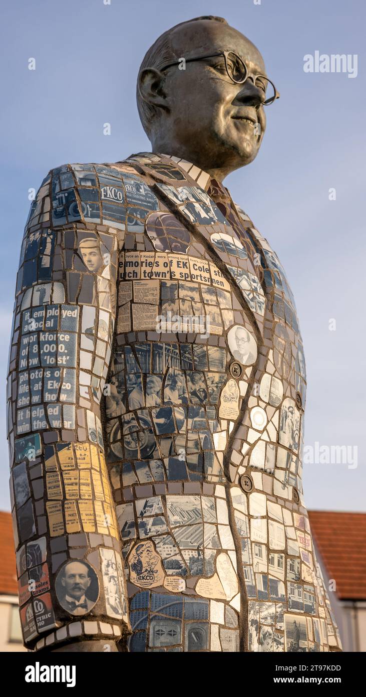 Sculpture of Eric Kirkham Cole by Anne Schwegmann-Fisher on site of old ...