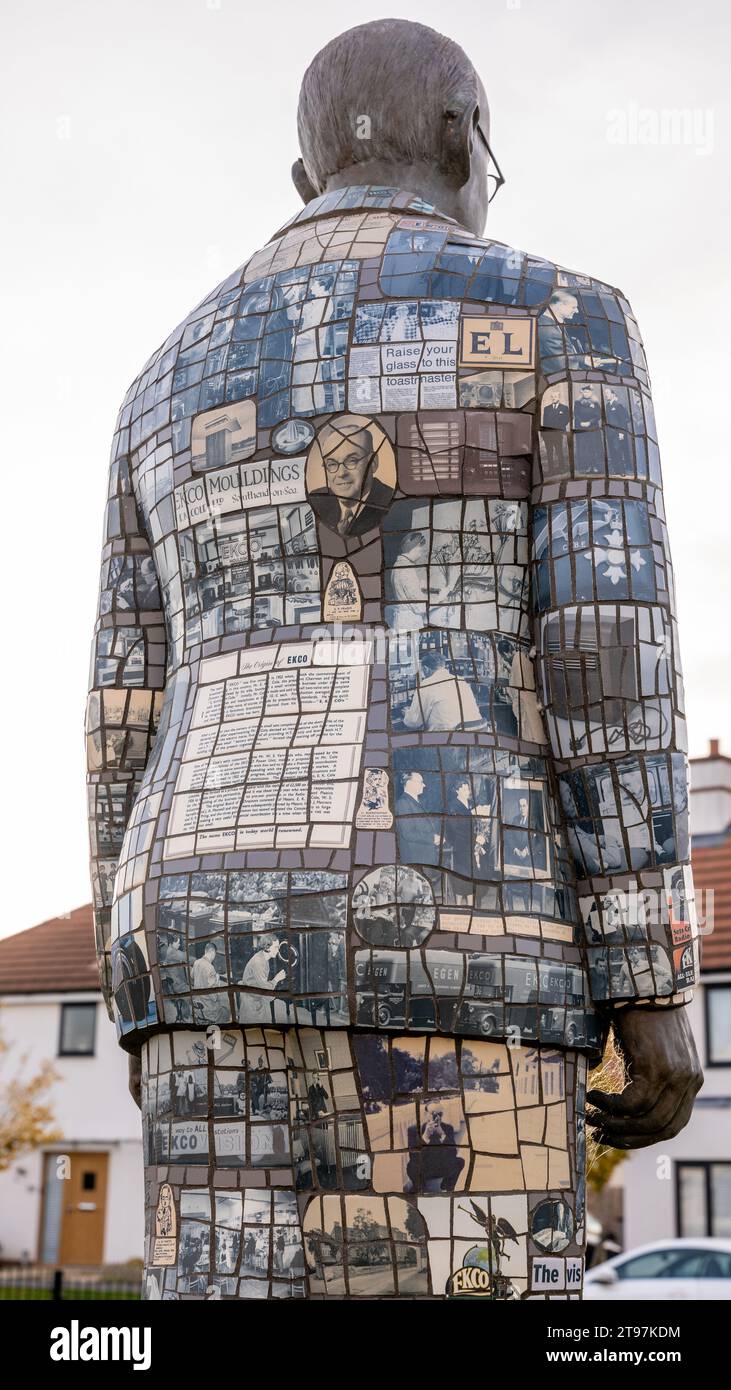 Sculpture of Eric Kirkham Cole by Anne Schwegmann-Fisher on site of old ...