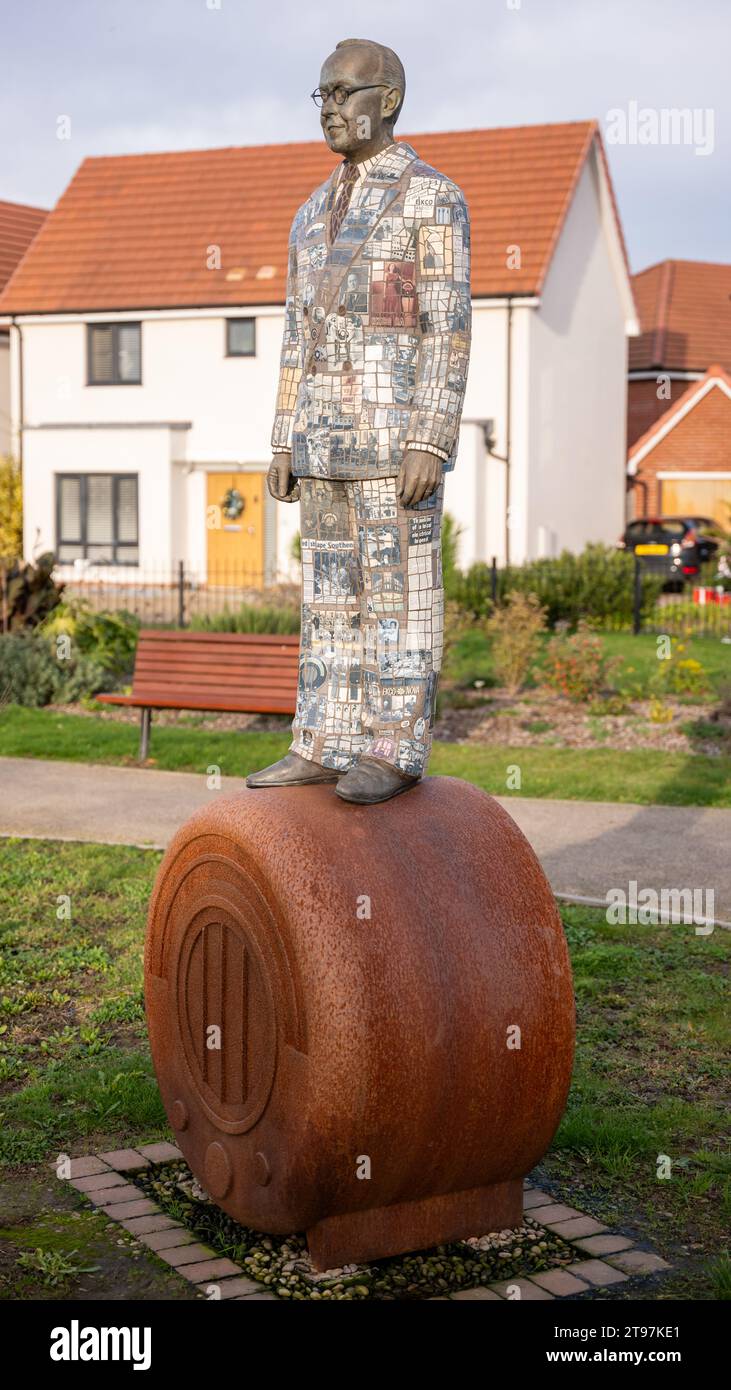 Sculpture of Eric Kirkham Cole by Anne Schwegmann-Fisher on site of old ...