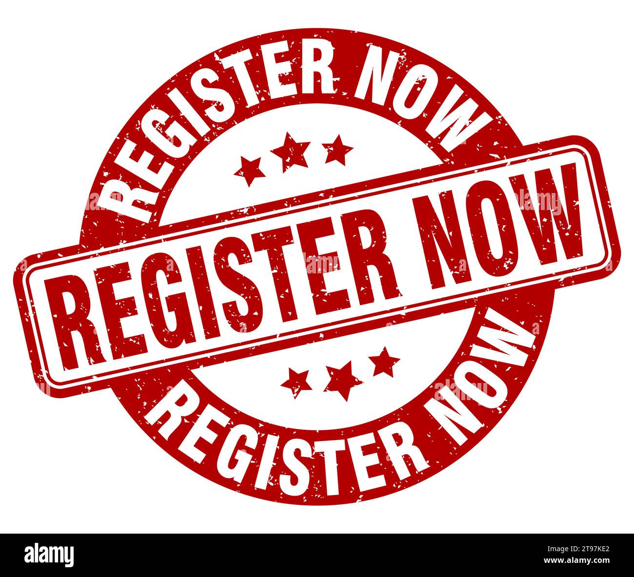 register now stamp. register now sign. round grunge label Stock Vector ...