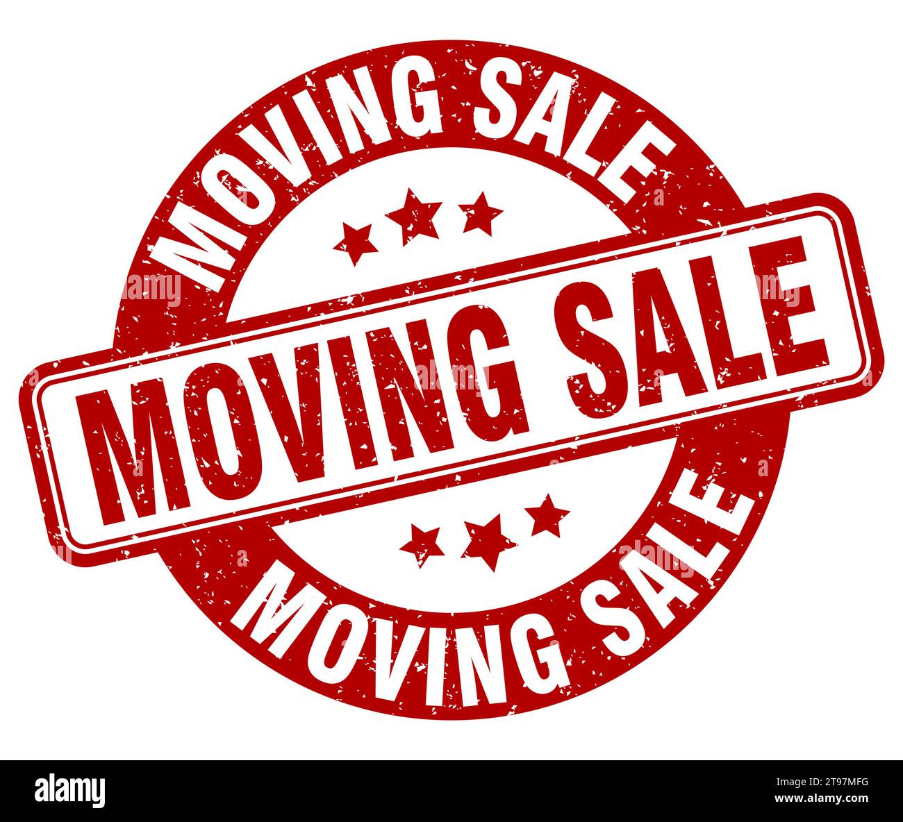moving sale stamp. moving sale sign. round grunge label Stock Vector ...
