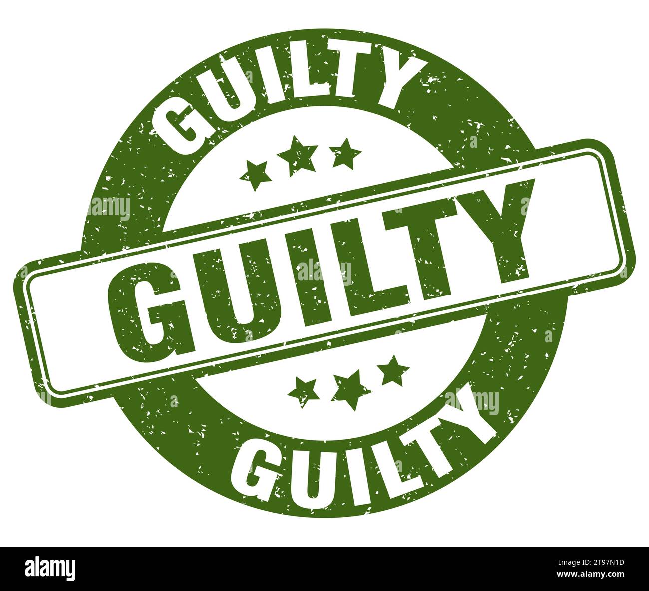 guilty stamp. guilty sign. round grunge label Stock Vector Image & Art ...