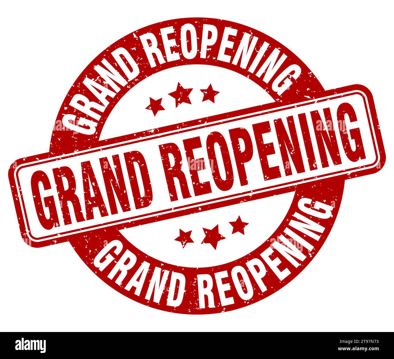 grand reopening stamp. grand reopening sign. round grunge label Stock ...