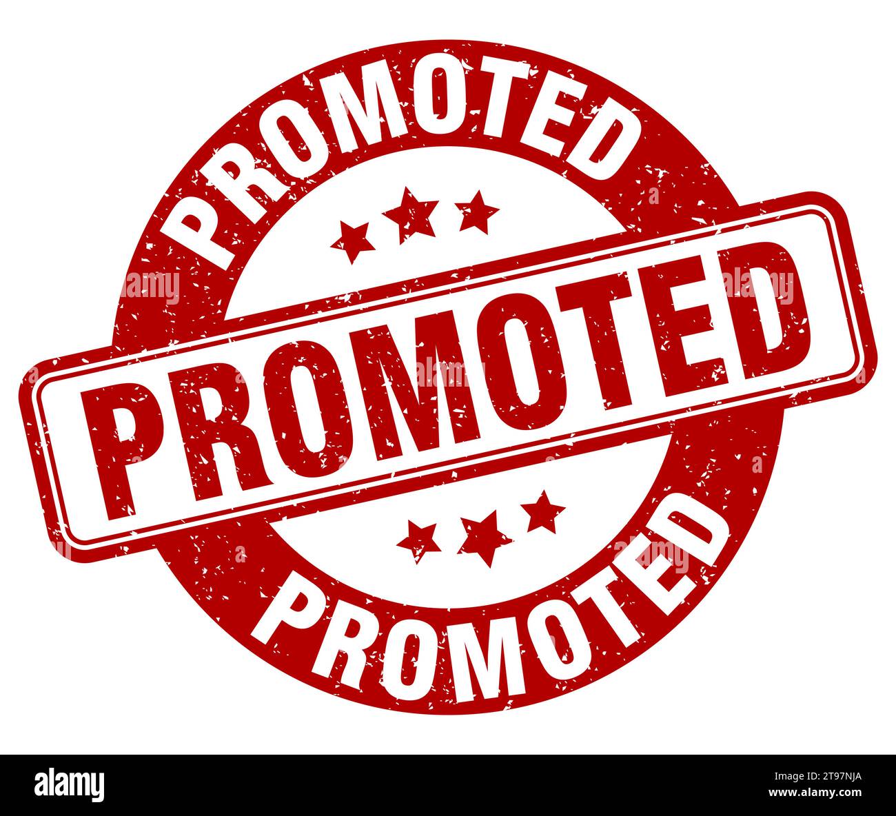 Promoted badge Stock Vector Images - Alamy