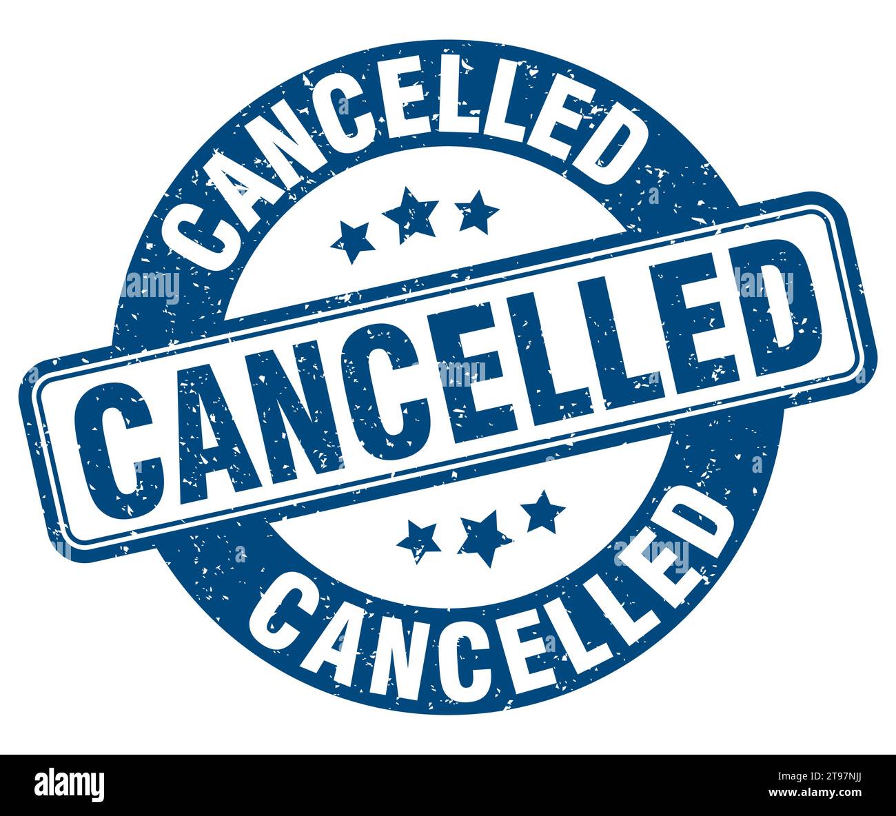 cancelled stamp. cancelled sign. round grunge label Stock Vector Image ...