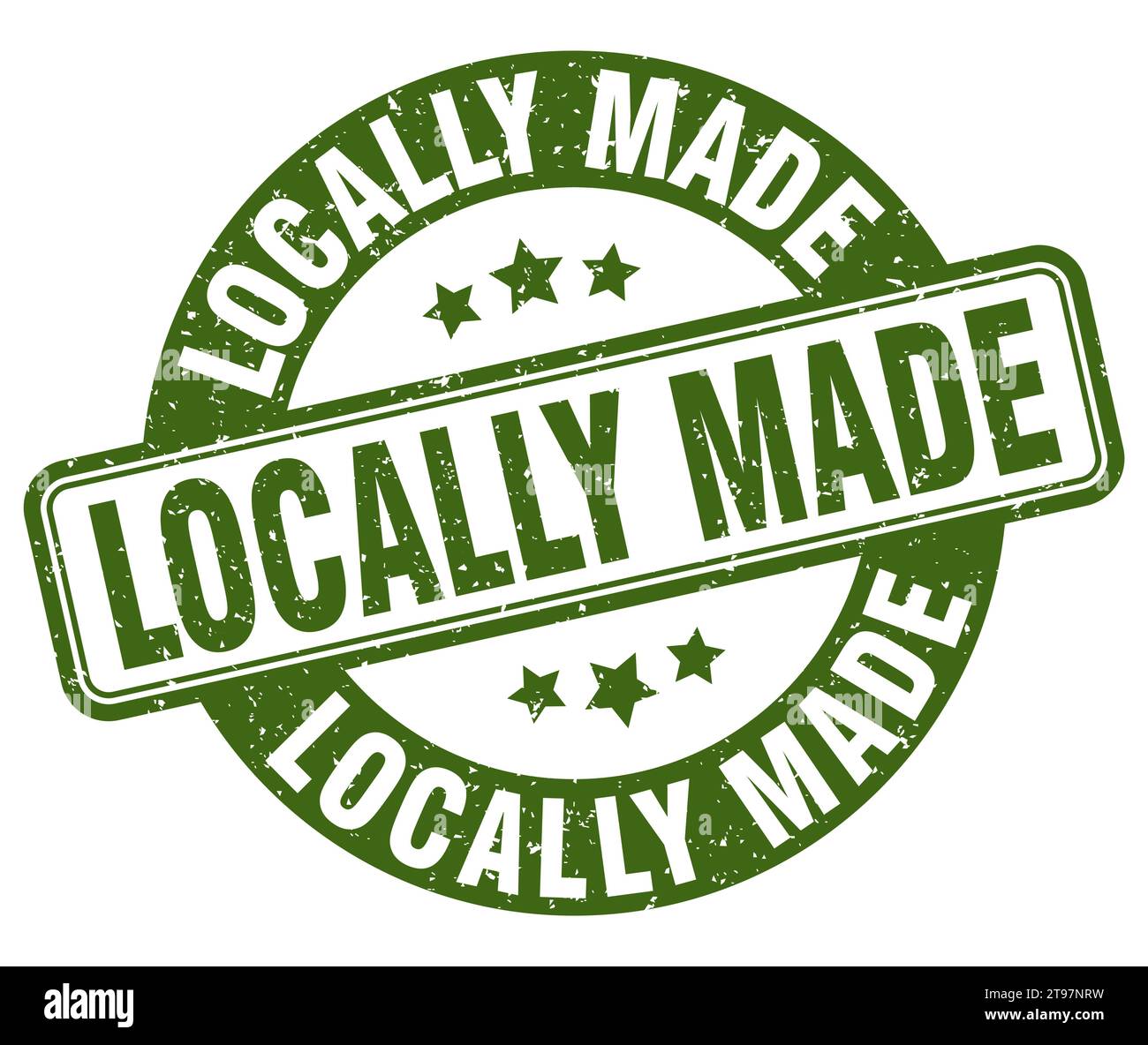 locally made stamp. locally made sign. round grunge label Stock Vector ...