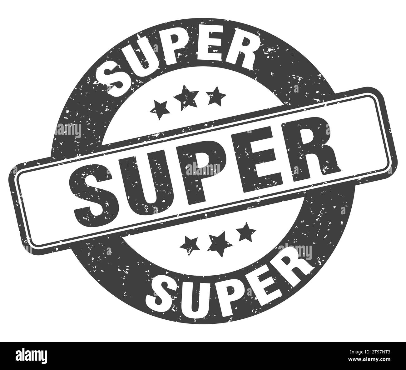super stamp. super sign. round grunge label Stock Vector Image & Art ...