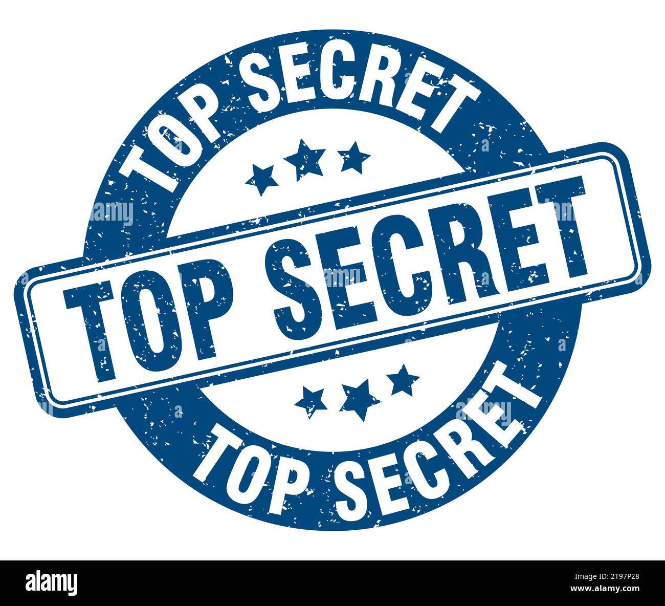 top secret stamp. top secret sign. round grunge label Stock Vector ...