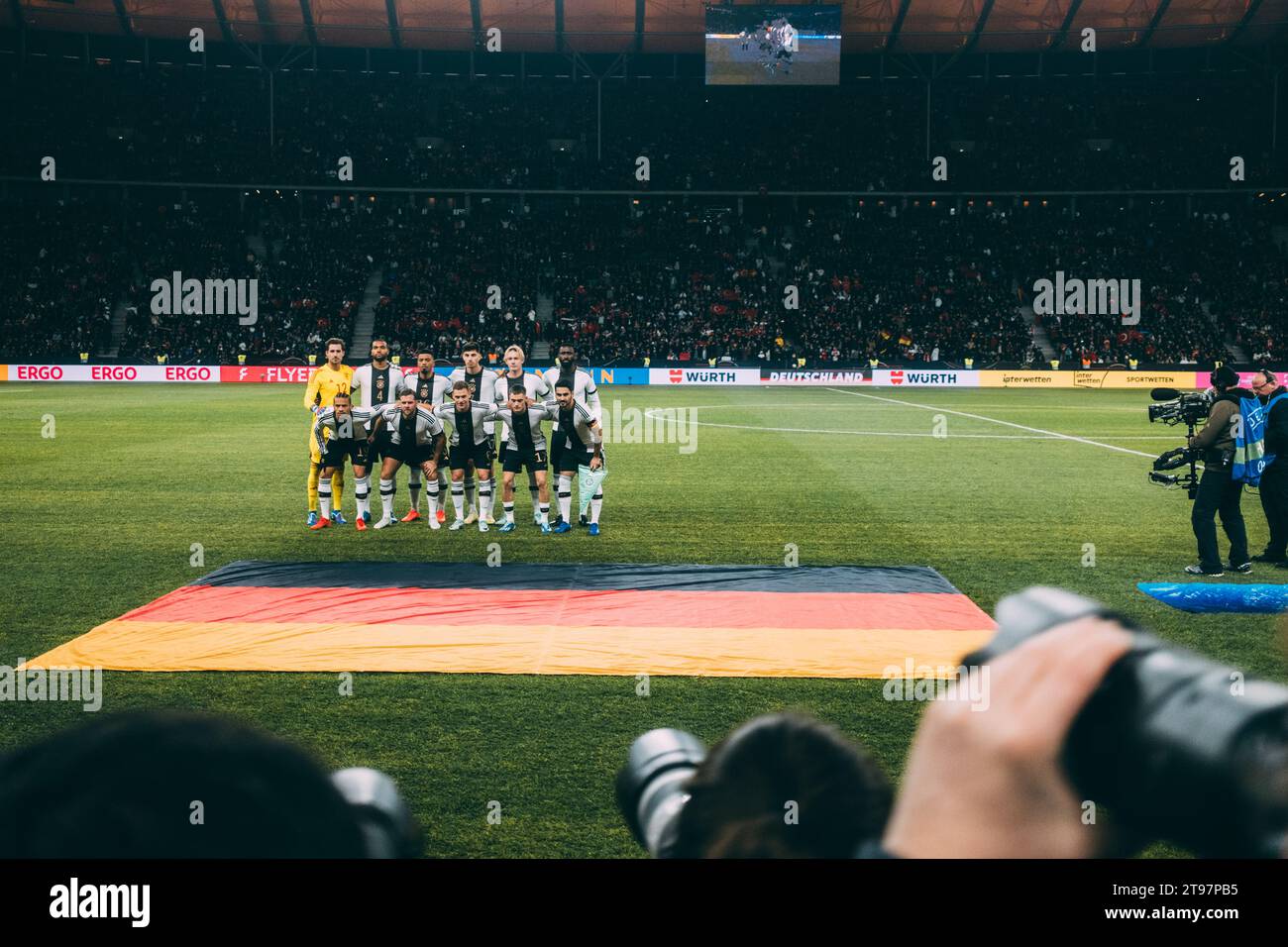 Berlin, Olympiastadion, 18.11.23: Team photo germany during the ...