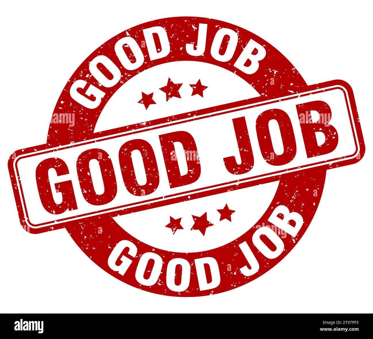 good job stamp. good job sign. round grunge label Stock Vector Image ...