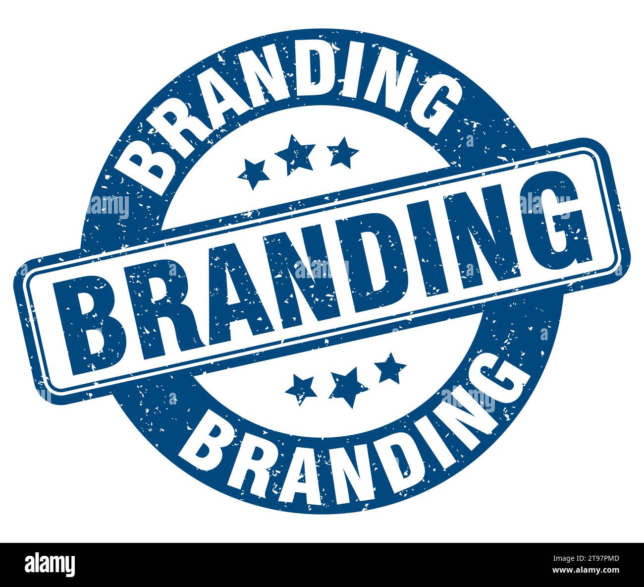 branding stamp. branding sign. round grunge label Stock Vector Image ...