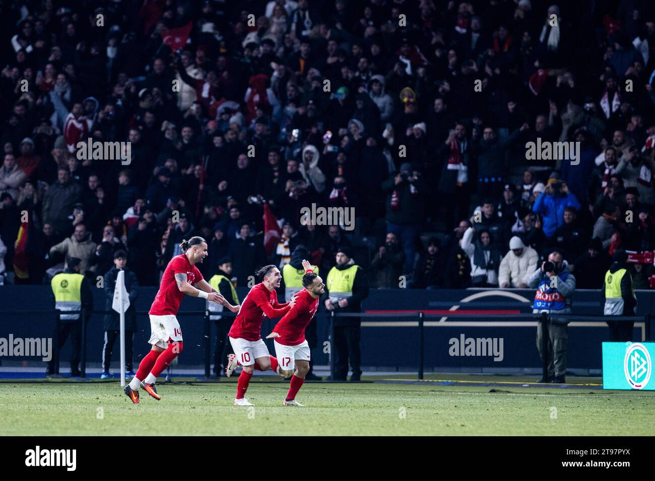 Berlin, Olympiastadion, 18.11.23: Yusuf San of turkey celebrates ...