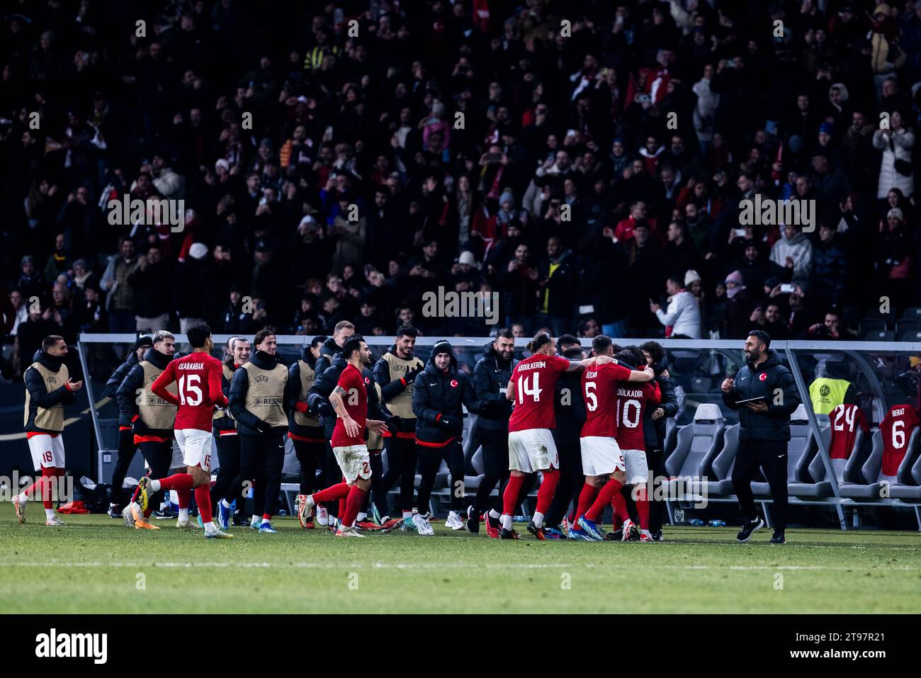 Berlin, Olympiastadion, 18.11.23: Yusuf San of turkey celebrates ...