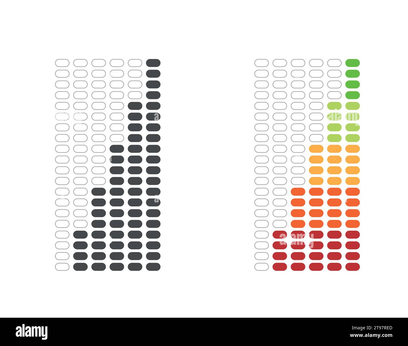 Level indicator progress bar element Stock Vector Images - Alamy