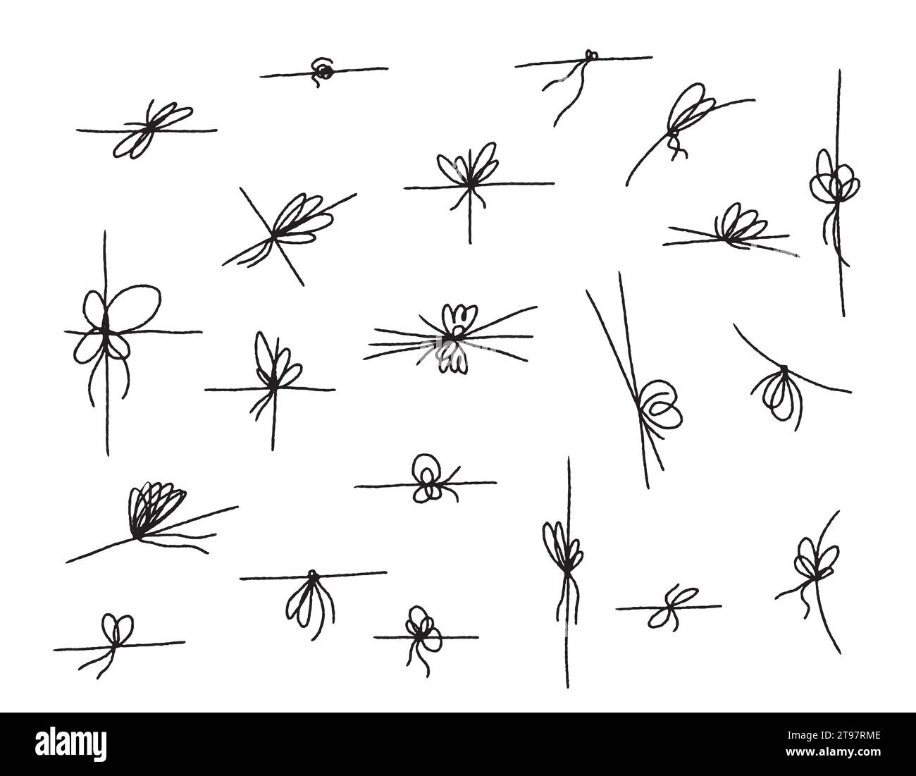 Knots in string vector Stock Vector Images - Alamy