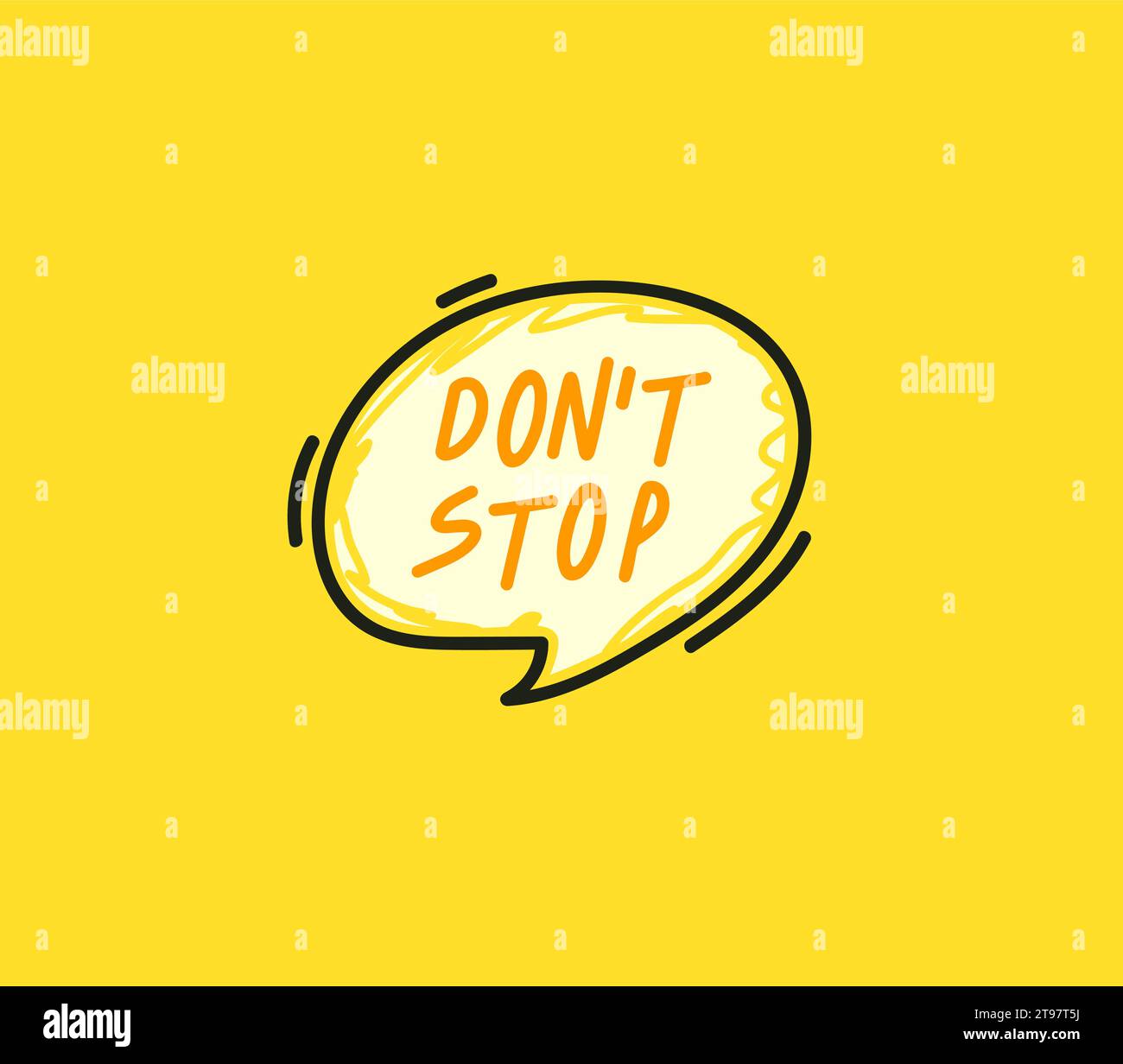 Trendy speech bubbles in flat hand drawn design with short messages ...