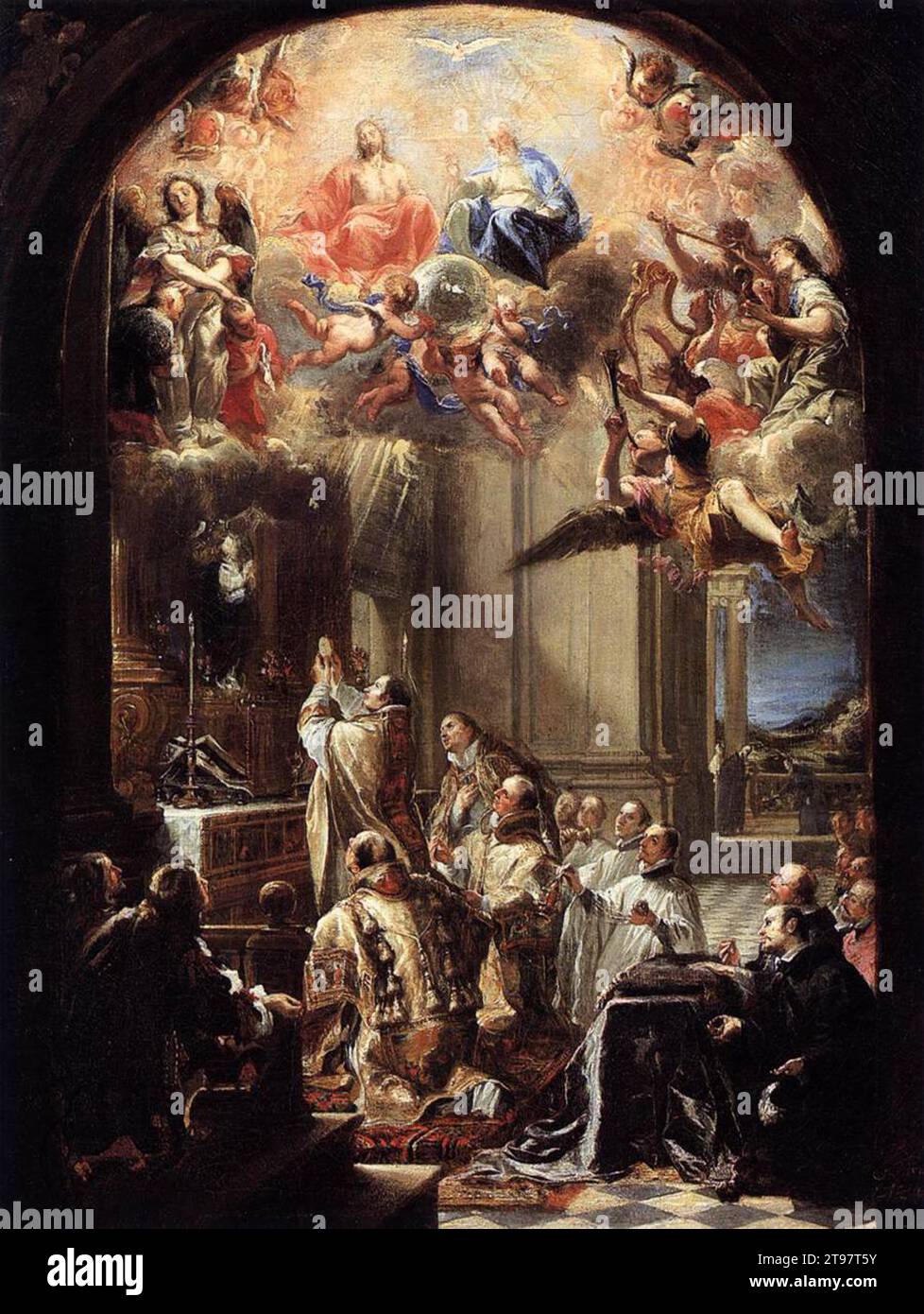 Mass of St John of Matha 1666 by Juan Carreno De Miranda Stock Photo ...