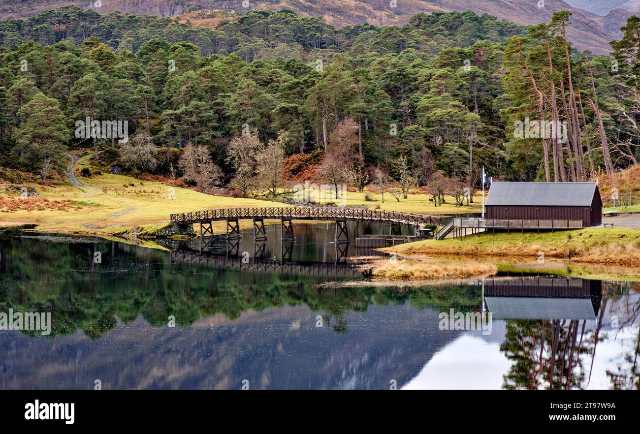 Glen Affric Cannich Scotland a North Affric Estate house Scots Pine ...