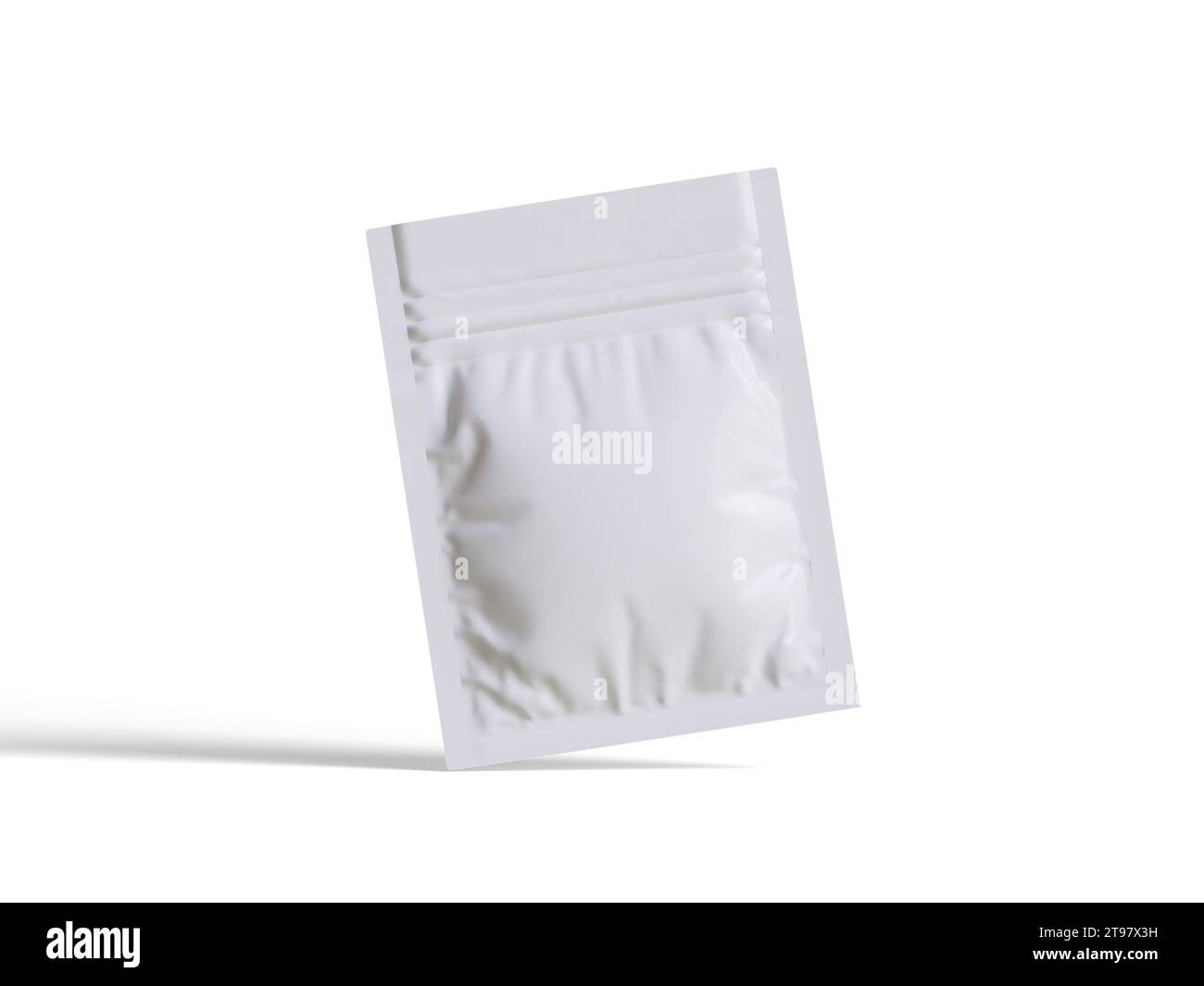 Packaging sachet white color realistic texture rendering 3D ...