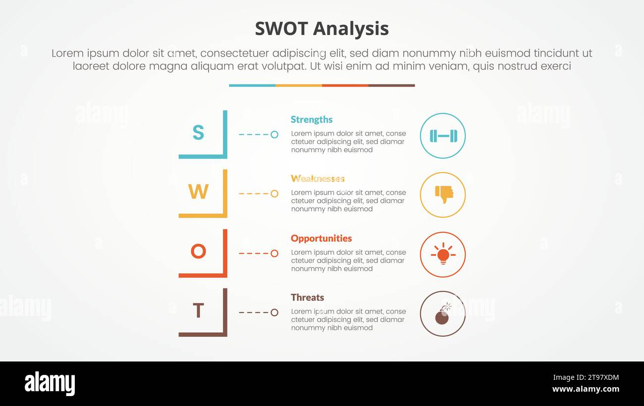 swot business framework strategic template infographic concept for ...