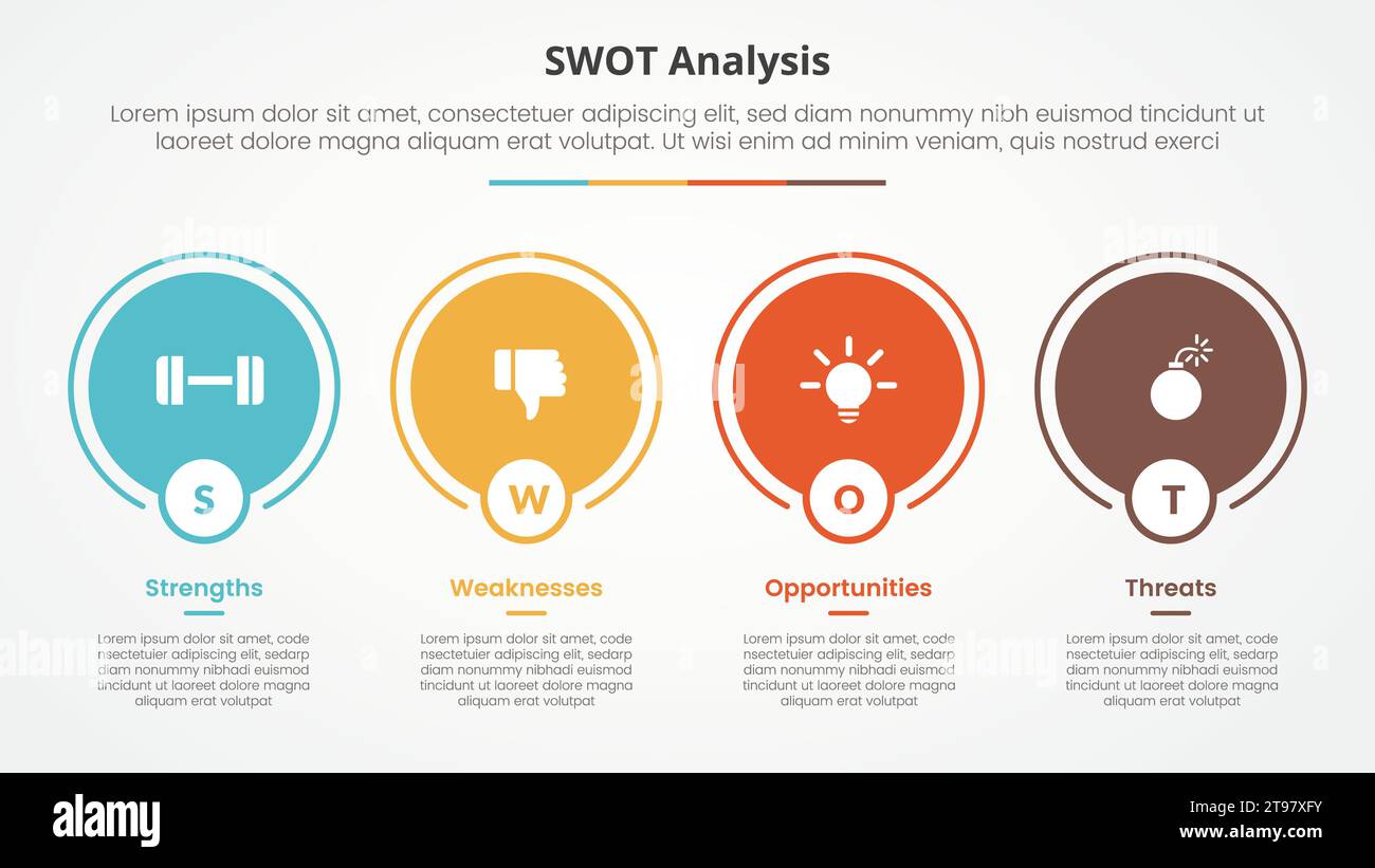 swot business framework strategic template infographic concept for ...