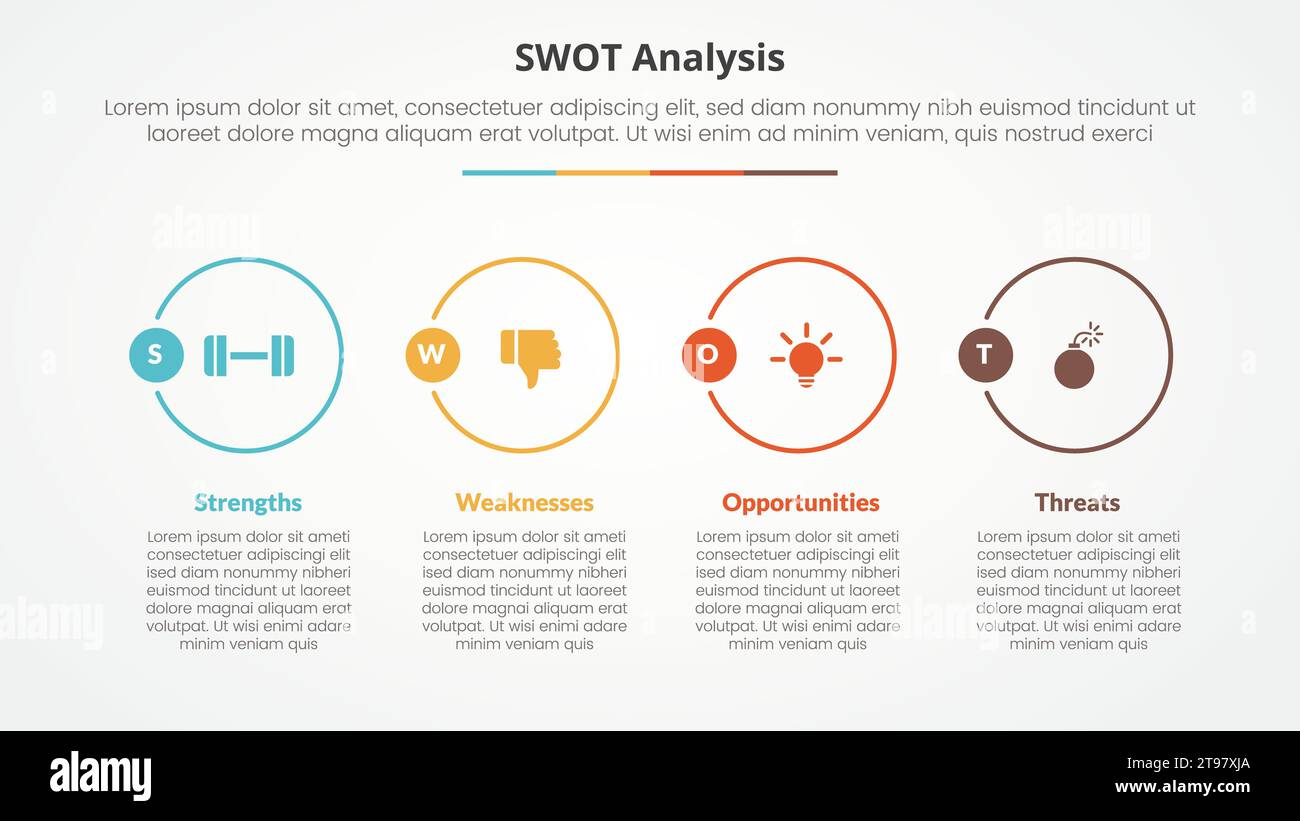 swot business framework strategic template infographic concept for ...