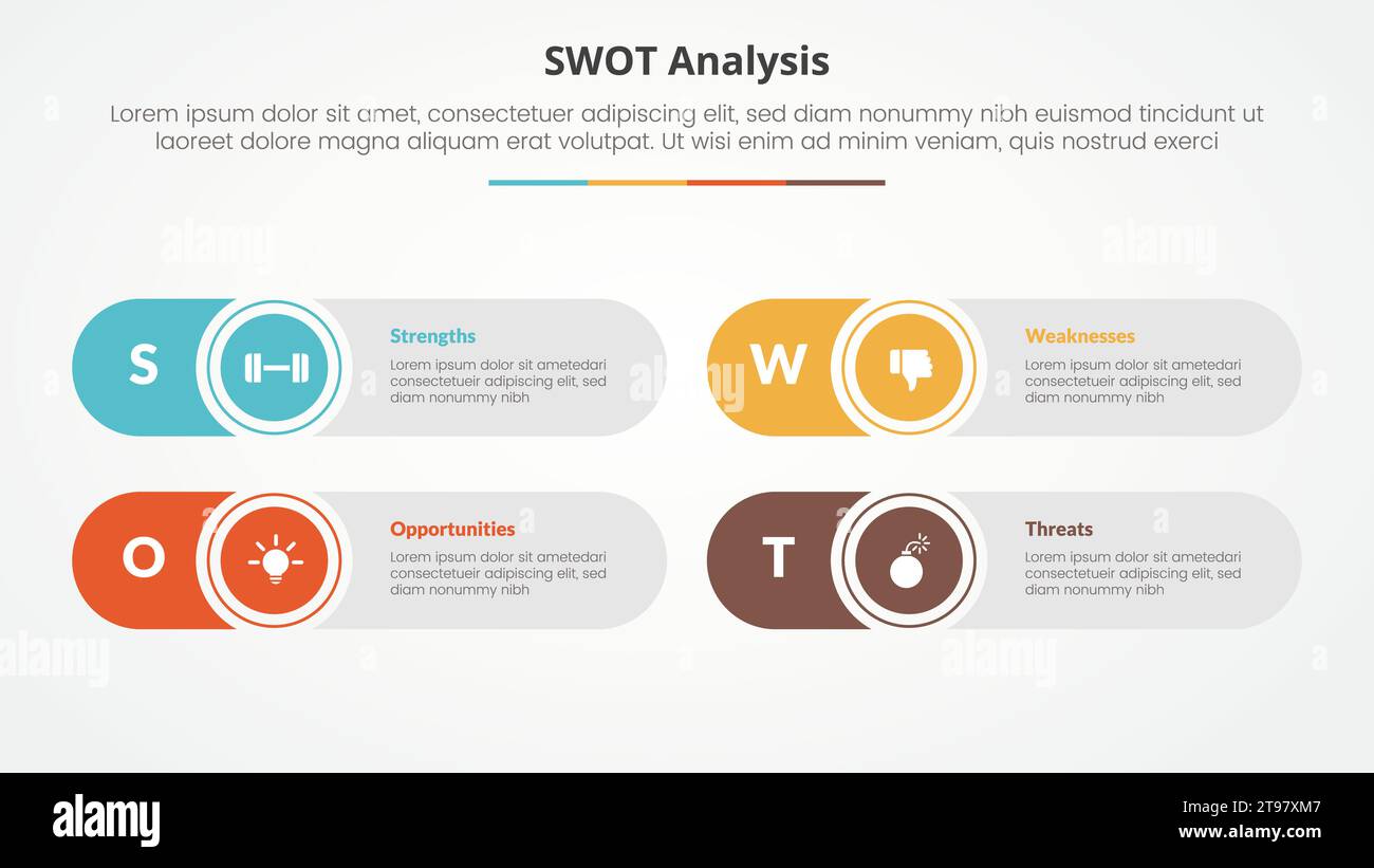 swot business framework strategic template infographic concept for ...