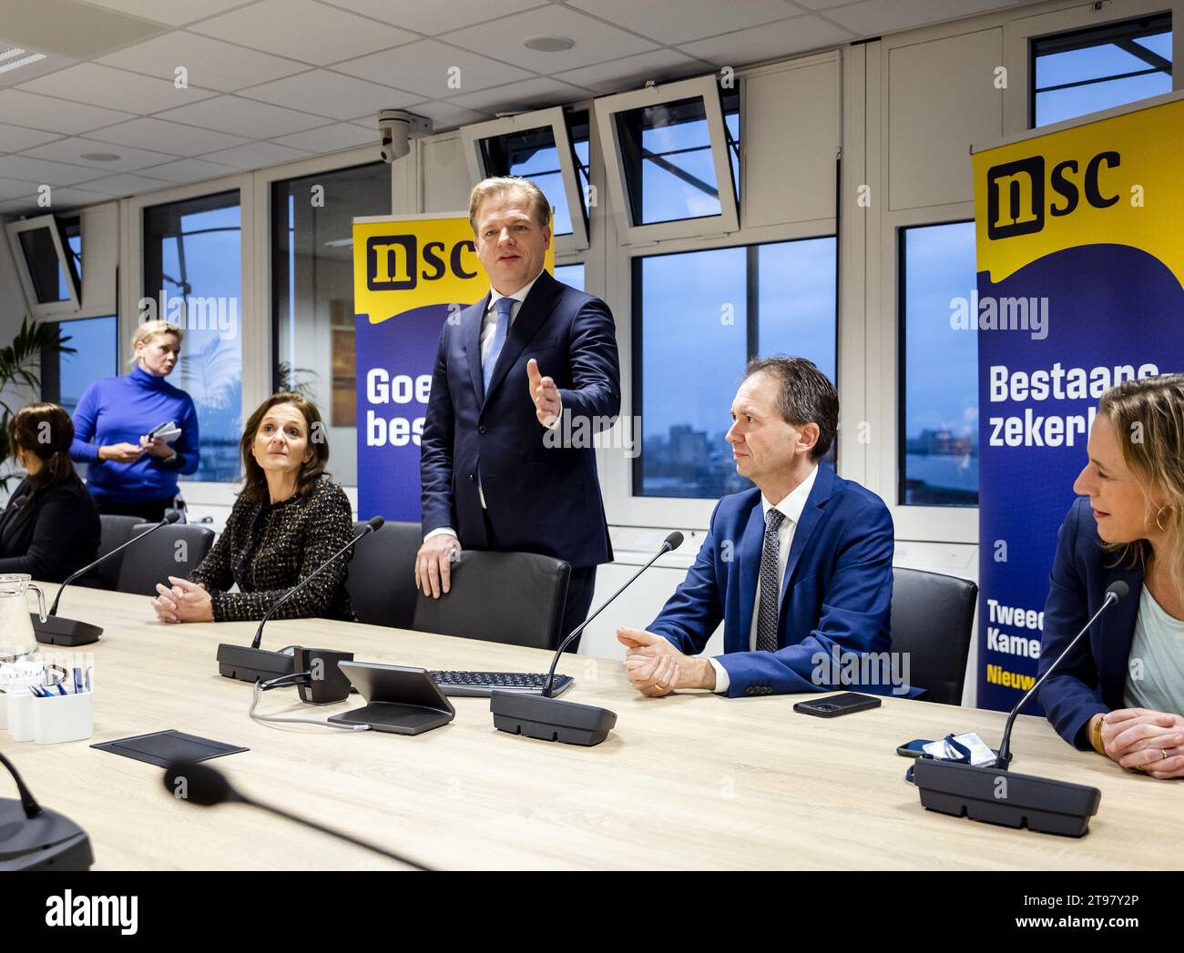 THE HAGUE - Party leader Pieter Omtzigt during a New Social Contract ...
