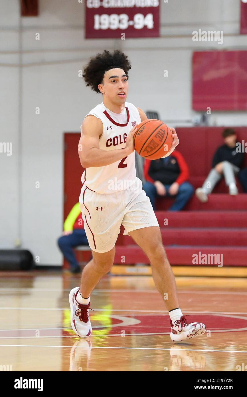November 22, 2023: Colgate Raiders guard Braeden Smith (2) passes the ...