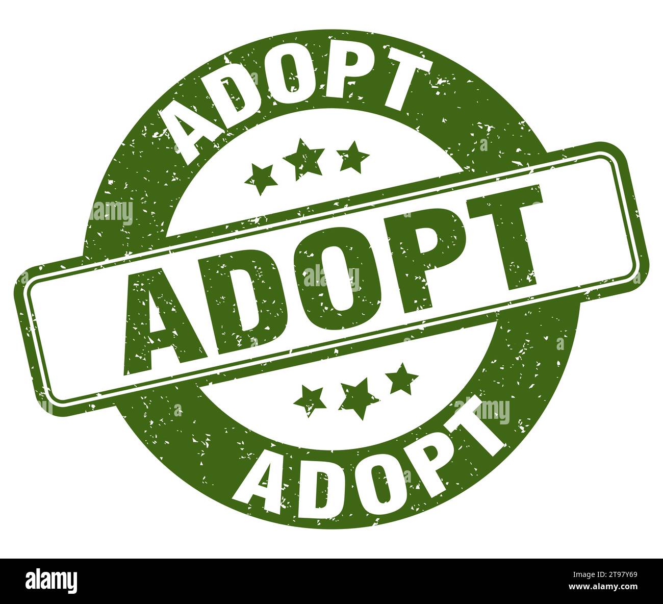 adopt stamp. adopt sign. round grunge label Stock Vector Image & Art ...